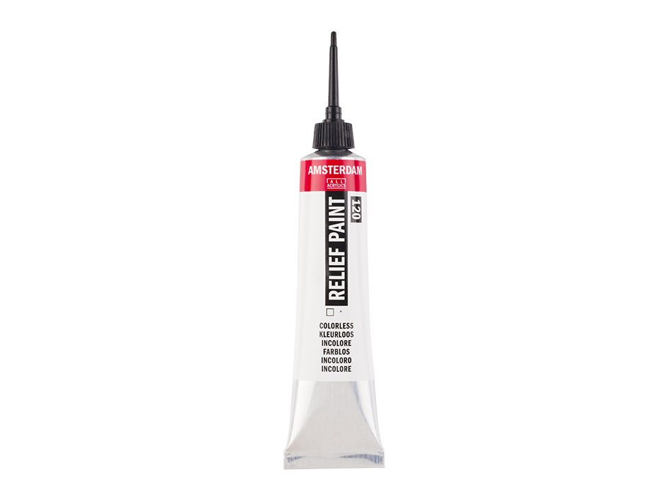 Amsterdam Relief Paint 20ml – 120 Colourless - Hobbydilla